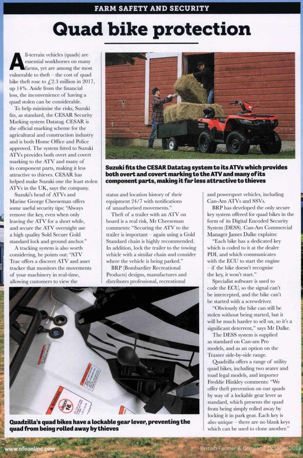 Feature Article in British Farmers & Growers – FARM SAFETY & SECURITY ...